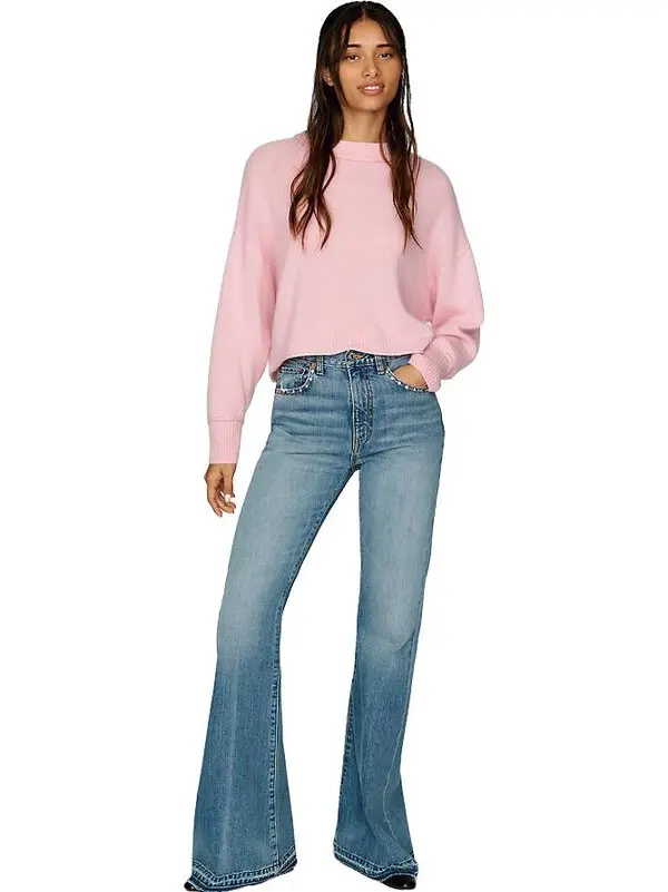 RE/DONE Jane High Rise Flare Jeans - Thunderstruck