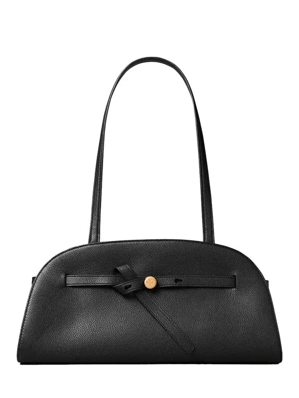 Tory Burch Romy East West Leather Bauletto - Black