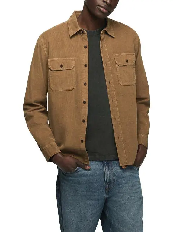 Lucky Brand Corduroy Workshirt - Kangaroo