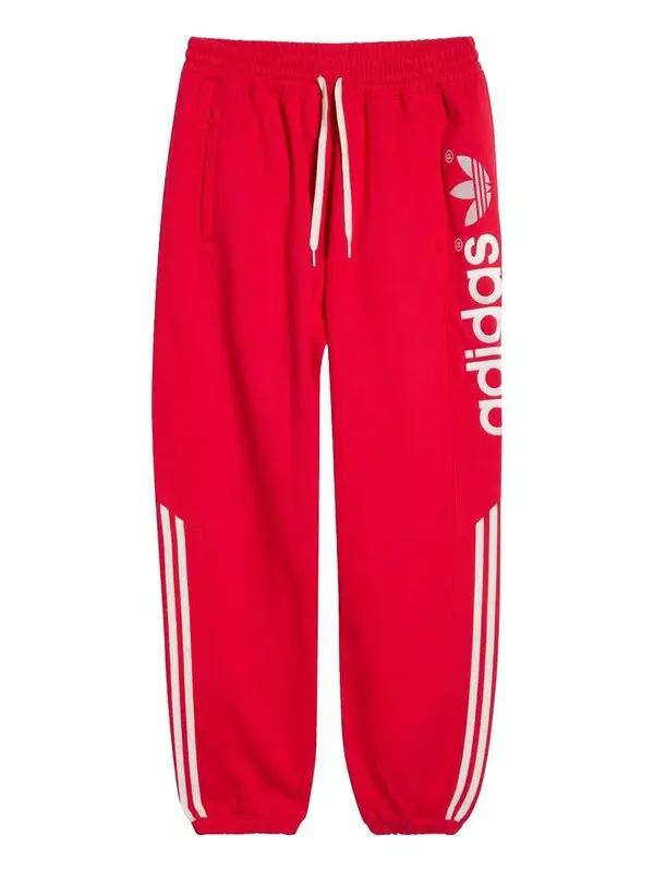 Adidas Signature Block Sweatpants - Pure Ruby