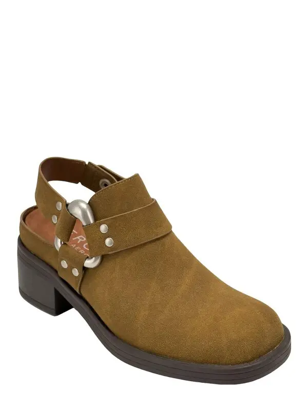 Aerosoles Maya Faux Leather Slingback Bootie - Walnut