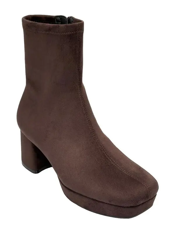Aerosoles Sussex Faux Leather Platform Bootie - Java