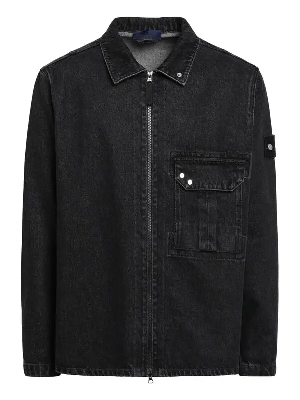 Stone Island Denim Shirt Jacket - Black