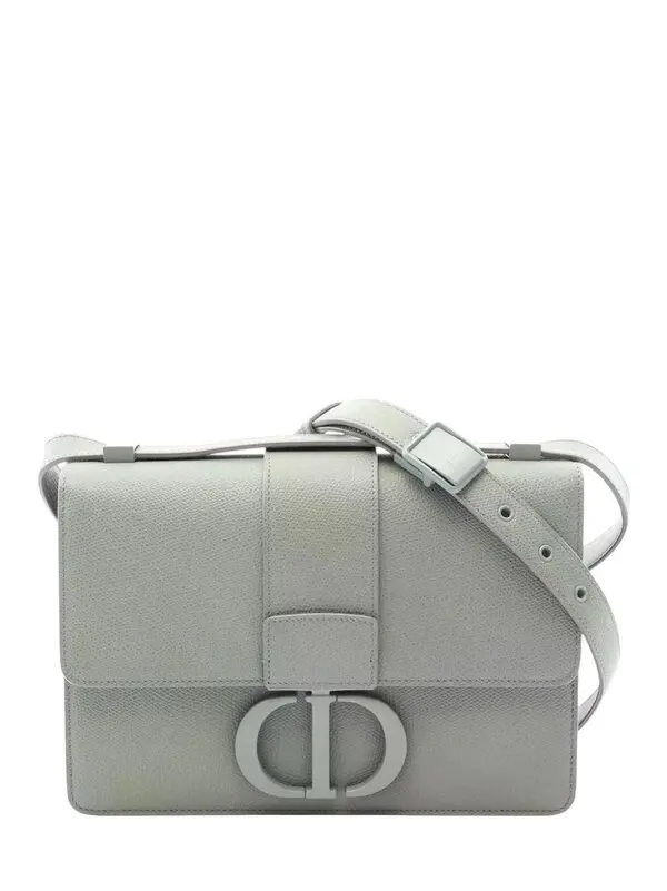 Dior 2000-2026 Leather 30 Montaigne Box Bag Shoulder Bag - Grey