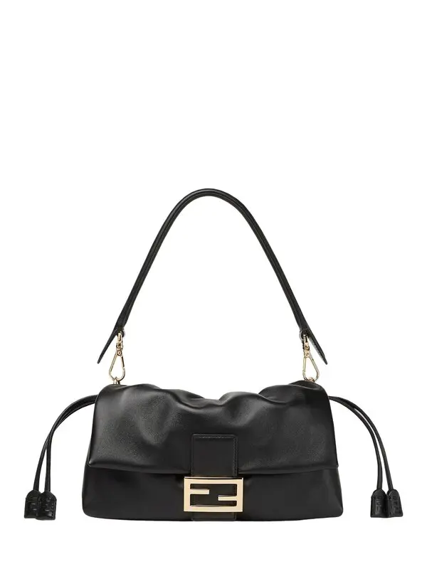 Fendi Baguette Soft Medium Bag - Black