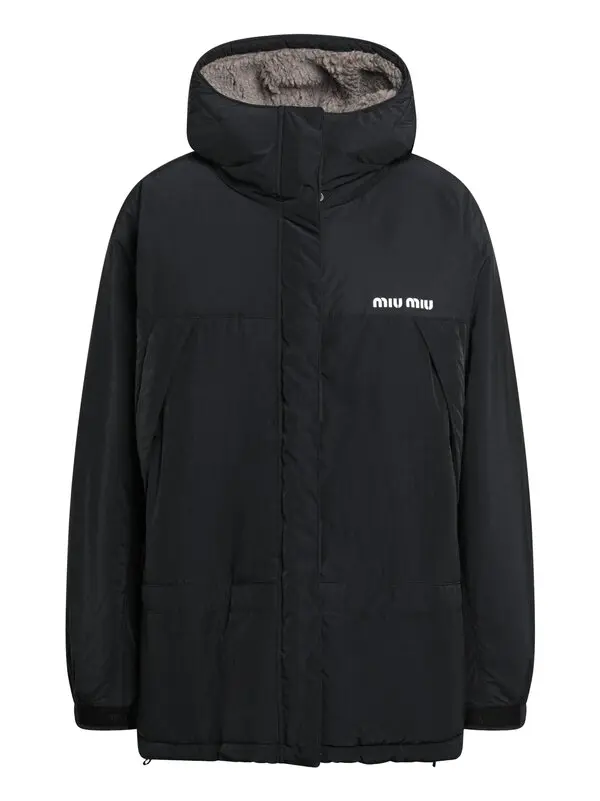 Miu Miu Ponge Down Jacket - Black