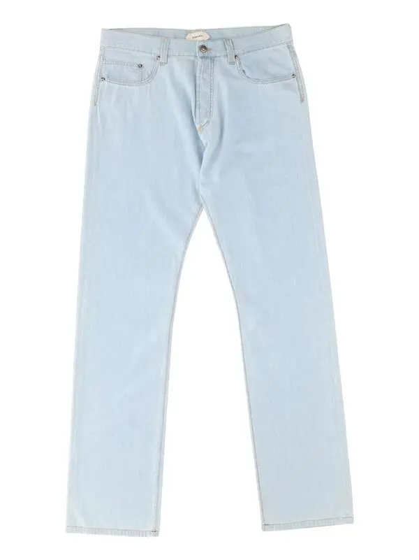 Versace 100% Cotton Denim Jeans - Azure