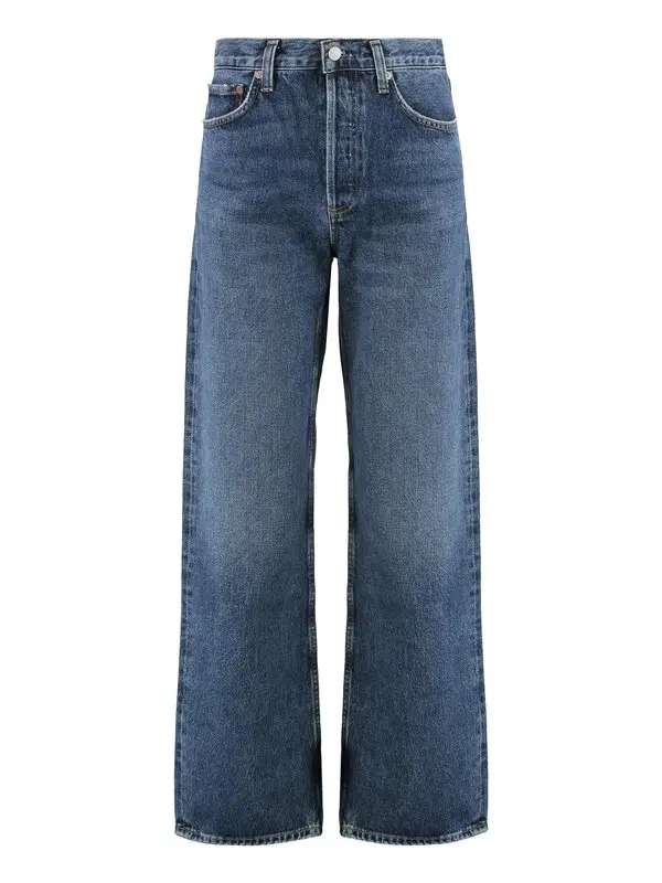 AGOLDE The Arc High-rise Wide-leg Jeans - Denim