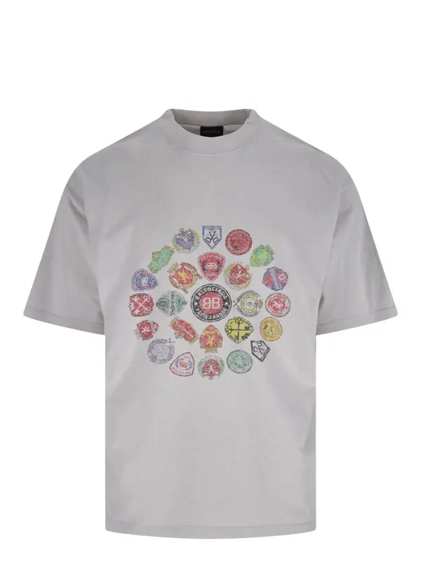 Balenciaga Graphic Logo Short Sleeve T-shirt - White