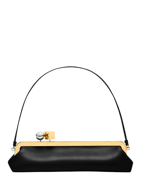 Jacquemus Salon Leather Pouch - Black