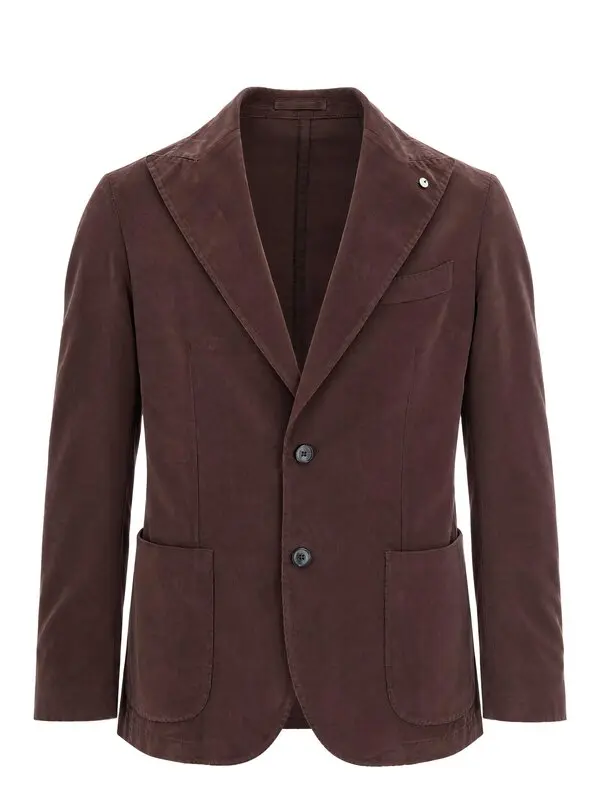 L.B.M. 1911 L. B.m. 1911 Corduroy Single-breasted Blazer - Viola