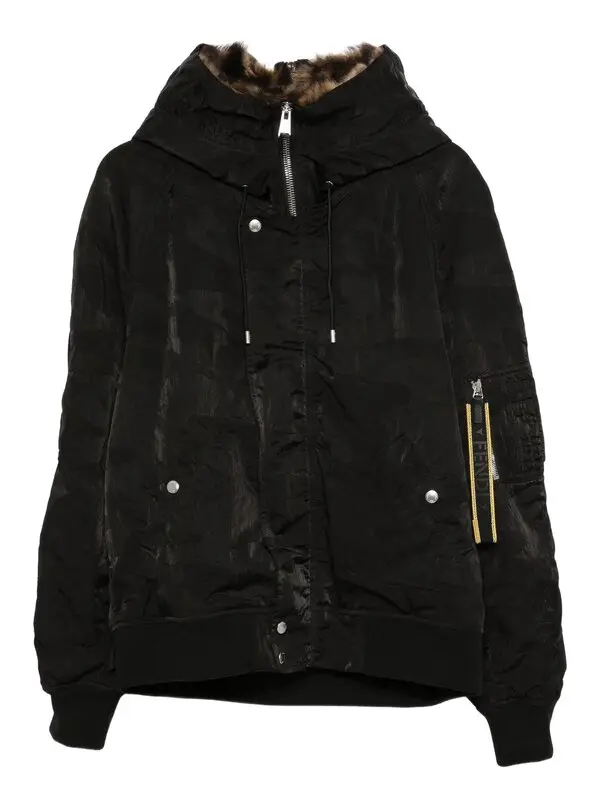 Fendi Nylon Patchwork Blouson - Nero