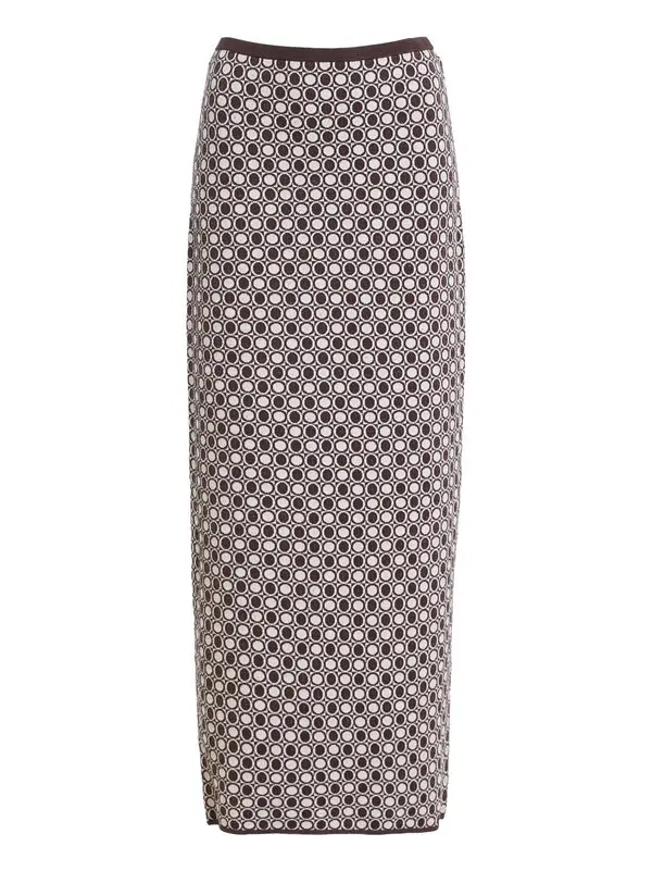 ZANKOV Alina Jacquard Midi Skirt - Multi