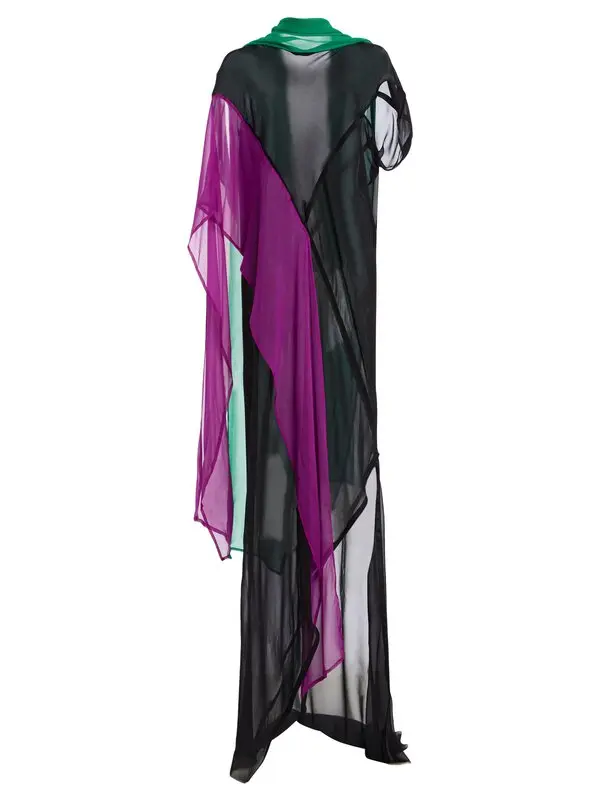 ZANKOV Vera Silk Chiffon Maxi Dress - Multi
