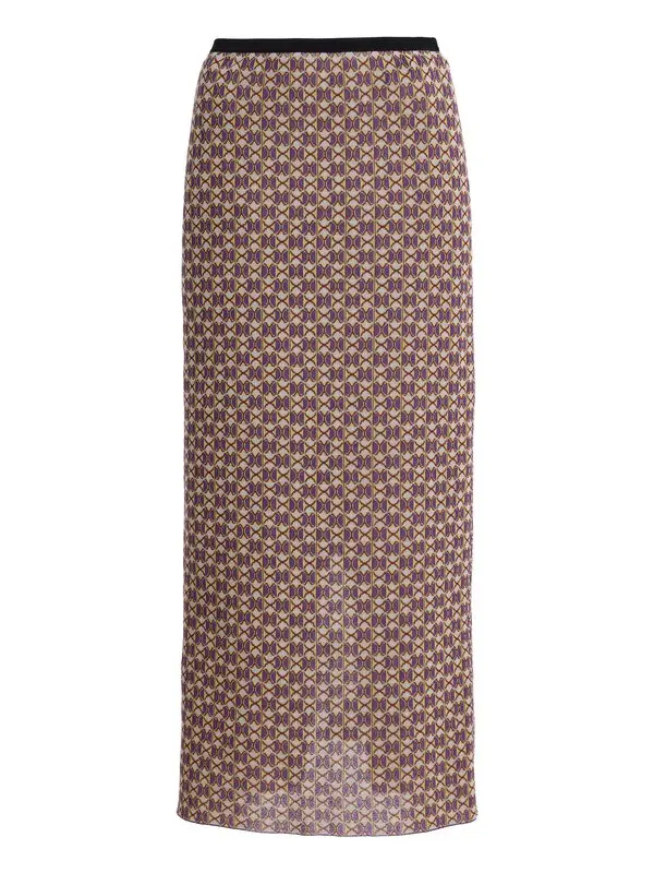 ZANKOV Alina Cotton-blend Jacquard Midi Skirt - Multi