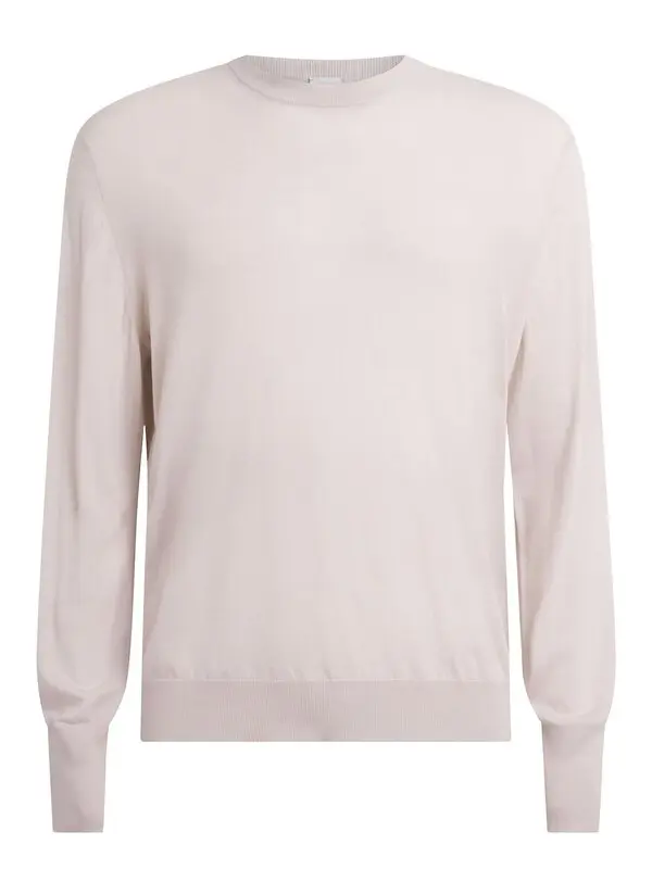 Eleventy Wool Crew-neck Sweater - Beige