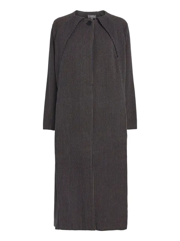 STUDIO NAMNYAK Long Cover-up Coat - Black