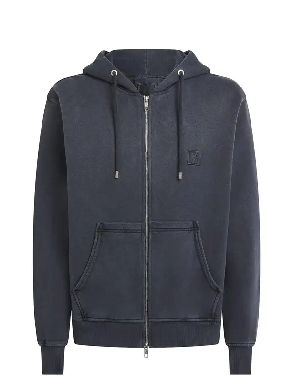 WOOYOUNGMI Garment-dyed Hoodie - Grey