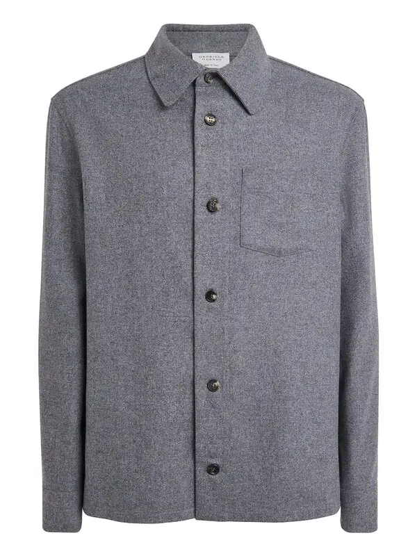 Gabriela Hearst Wool-cashmere Drew Overshirt - Grey