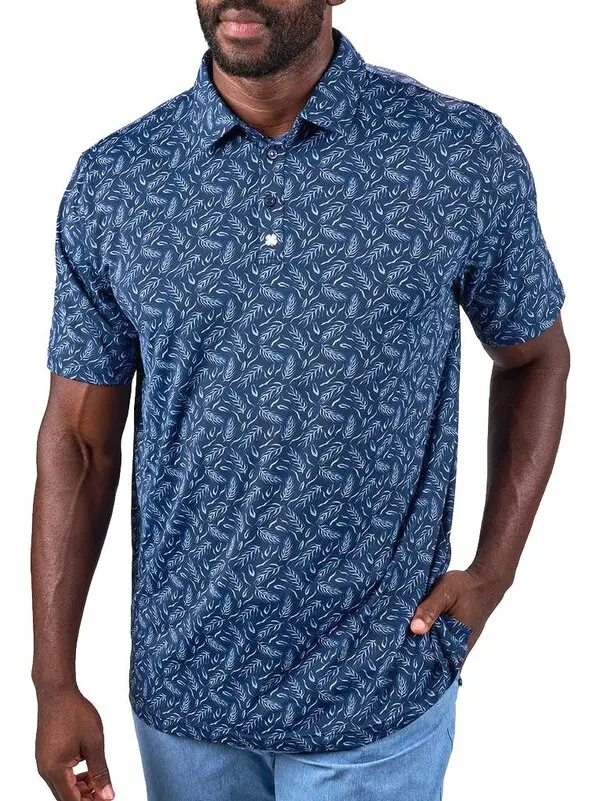 BLACK CLOVER Lucky Feather Polo - Navy
