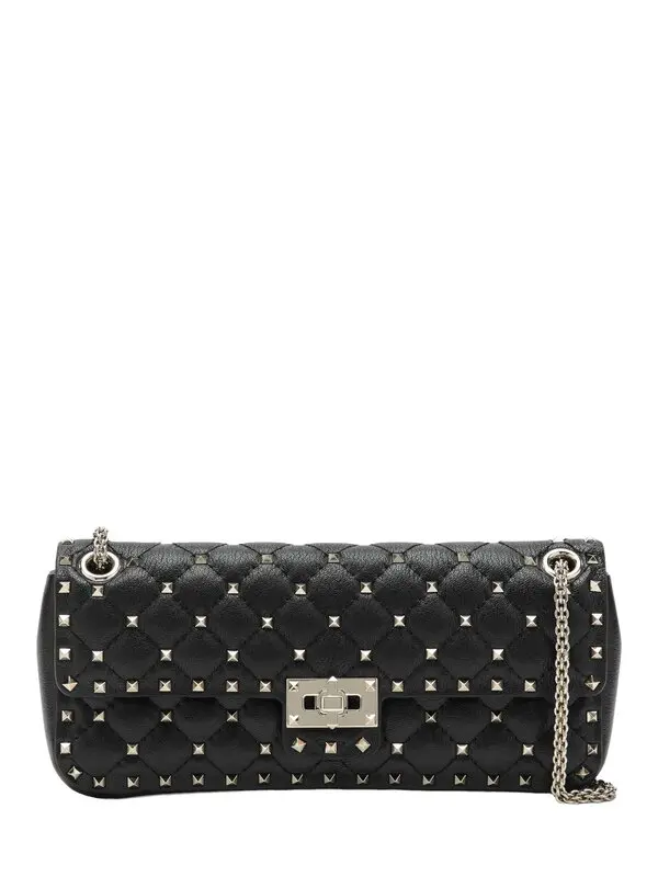 Valentino Garavani Rockstud Spike Leather Bag - Black