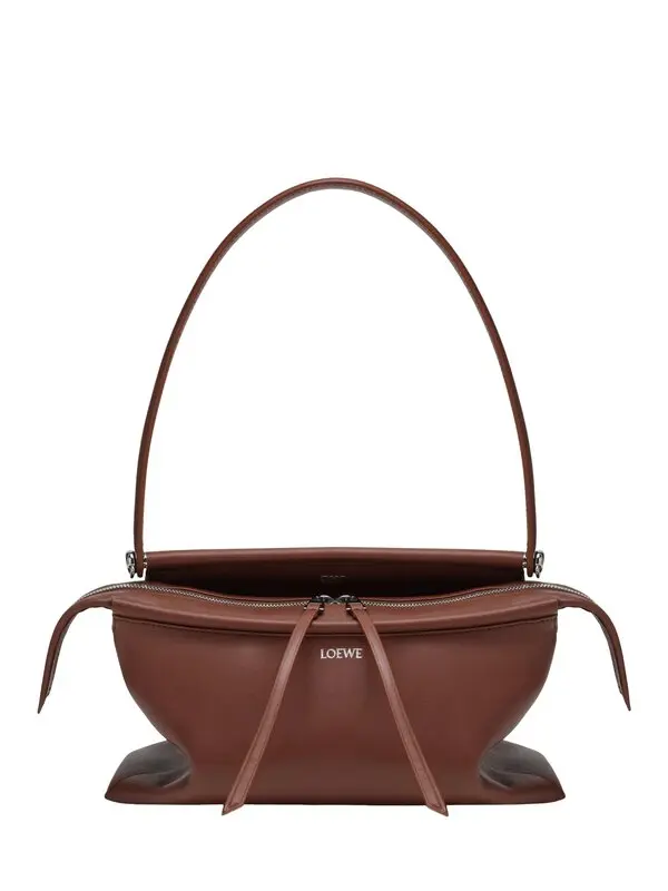 Loewe Whisker Small Cognac Calfskin Bag - Chestnut
