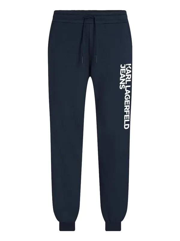 Karl Lagerfeld Logo Slim-fit Sweatpants - Black Iris
