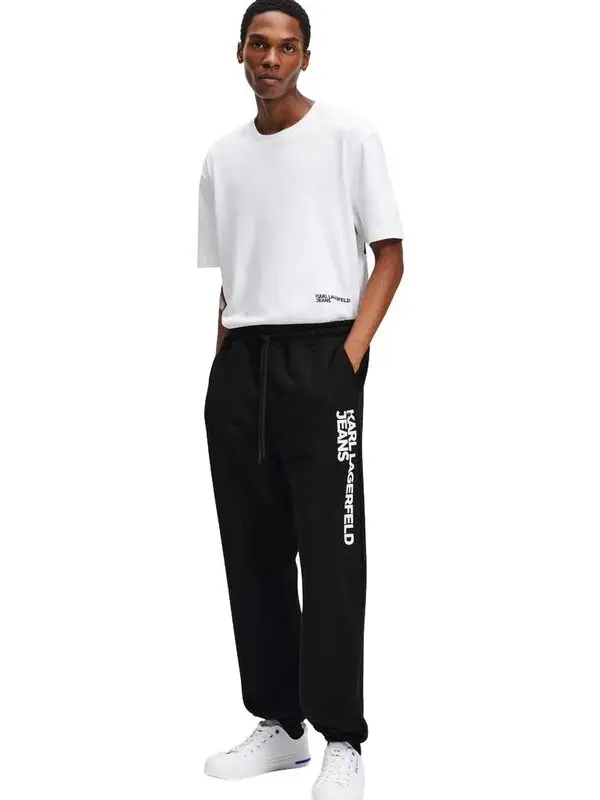 Karl Lagerfeld Logo Slim-fit Sweatpants - Black