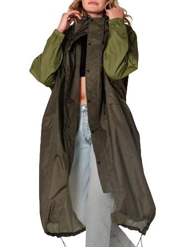 RAINKISS Printed Raincoat - Green