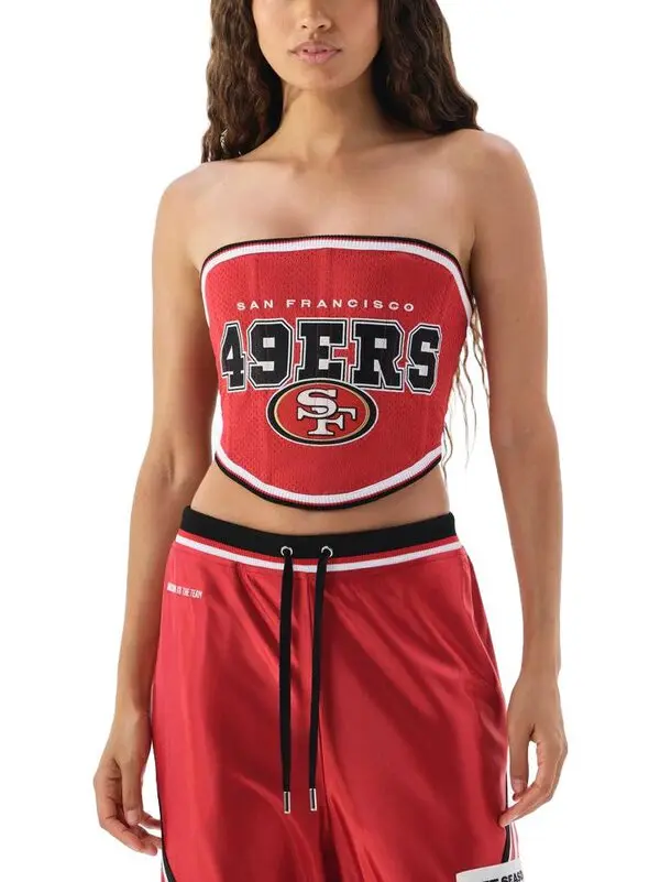 OFF SEASON Philadelphia Eagles Corset Top - Red