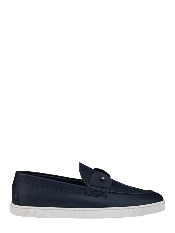 CHRISTIAN LOUBOUTIN Chambeliboat Leather Boat Shoes - Navy