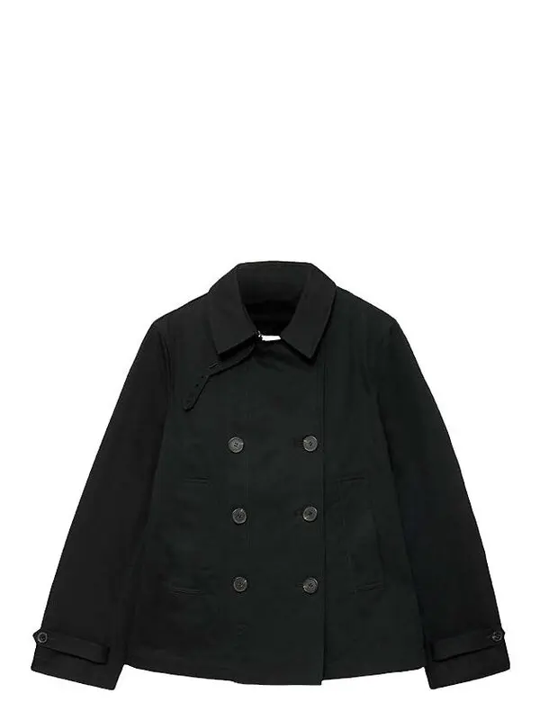 ALLSAINTS Tilda Double-breasted Cotton Jacket - Black
