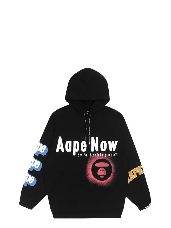 AAPE BY *A BATHING APE Moonface Graphic Hoodie - Black
