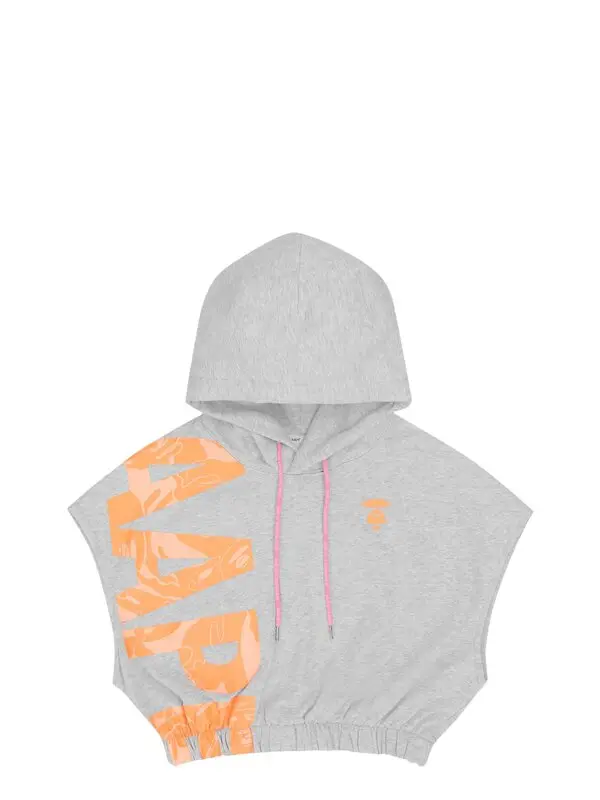 AAPE Moonface Sleeveless Hoodie /heather - Grey