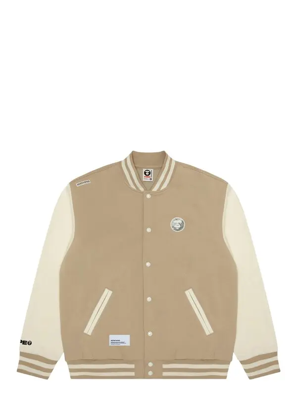 AAPE BY *A BATHING APE Moonface Patch Jacket 'beige/grey - Tan