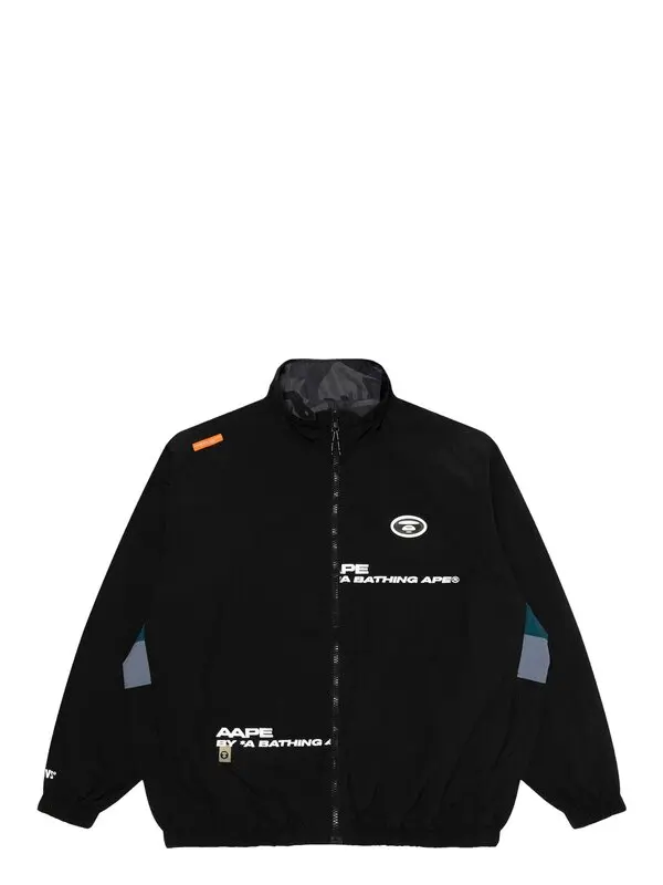 AAPE Moonface Camo Reversible Zip-up Jacket - Black