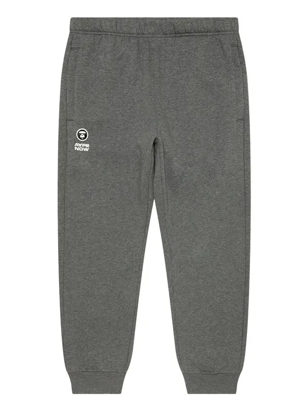AAPE BY *A BATHING APE Moonface Logo Sweatpants /heather - Grey