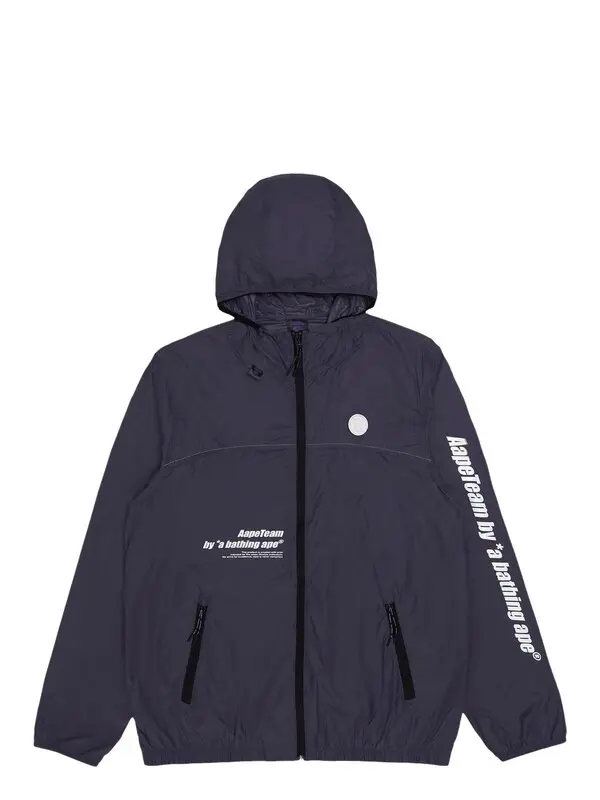 AAPE BY *A BATHING APE Moonface Hooded Lightweight Jacket /purple - Grey