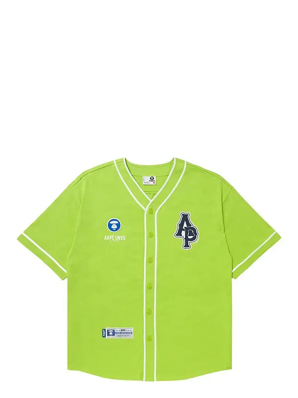 AAPE Moonface Patch Short-sleeve Shirt /beige - Green