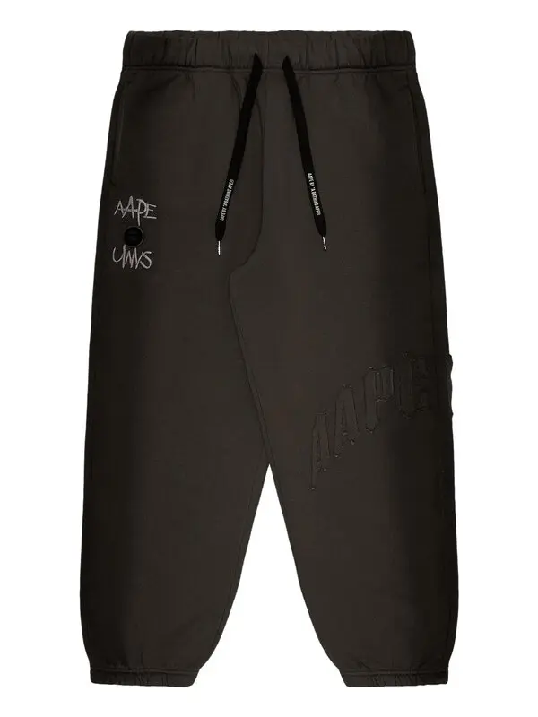 AAPE Moonface Patch Embroidered Sweatpants /light - Black