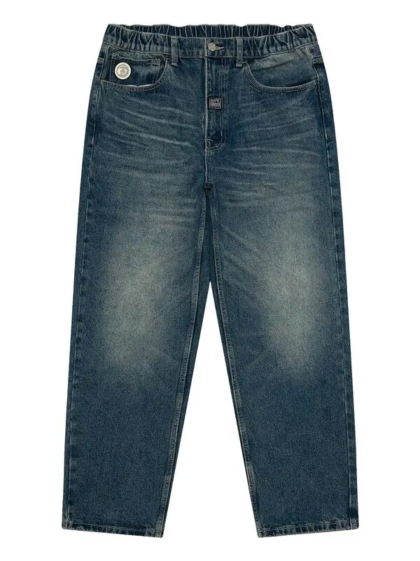 AAPE BY *A BATHING APE Moonface Washed Jeans /light - Blue