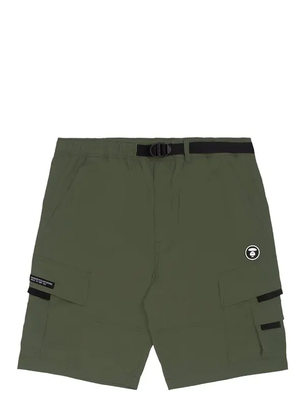 AAPE Moonface Belted Cargo Shorts 'khaki/dark - Tan