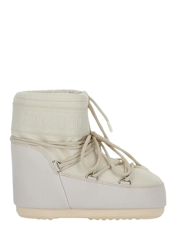 Moon Boot Icon Rubber Low Boot - Cream