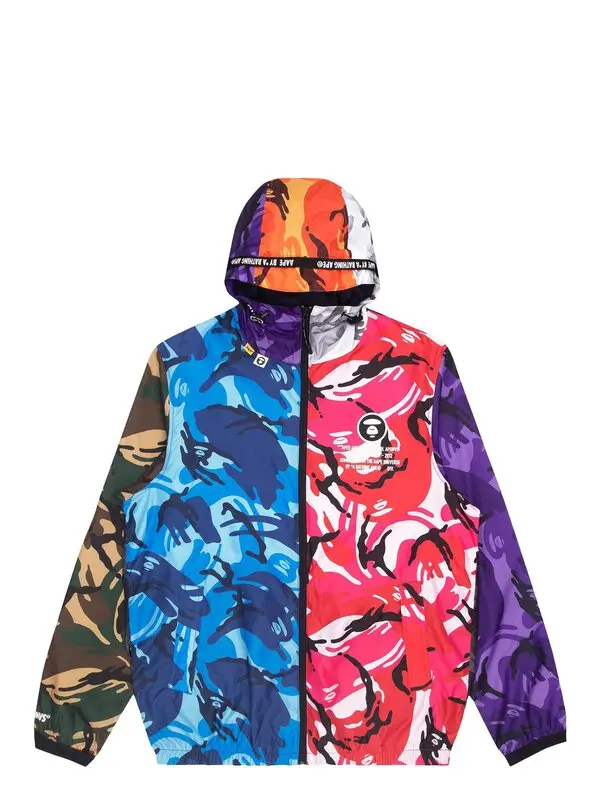 AAPE Moonface Camo Lightweight Jacket /multi - Blue