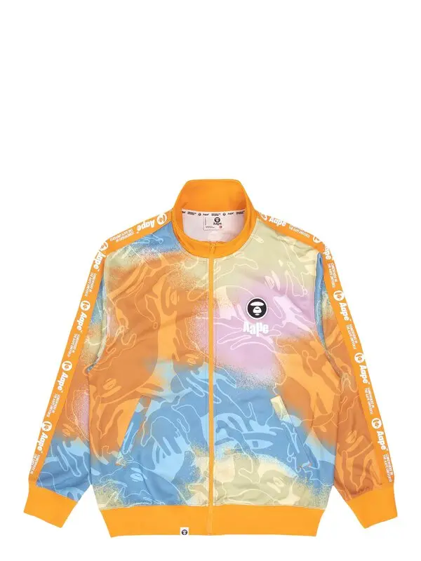 AAPE Moonface Camo Patterned Track Jacket 'multi - Multicolor
