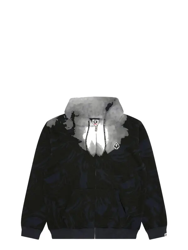 AAPE BY *A BATHING APE Now Spades Moonface Camo Hoodie /navy - Grey