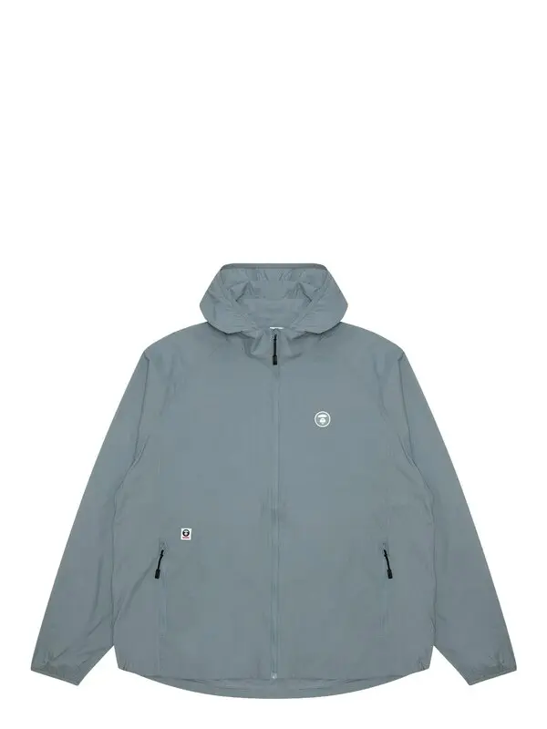 AAPE BY *A BATHING APE Now Moonface Logo Windbreaker Jacket /blue - Grey