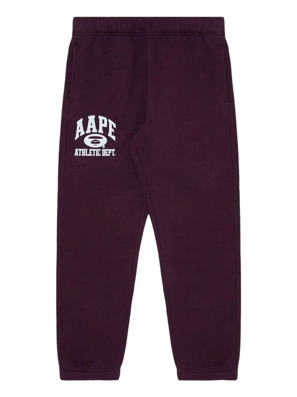 AAPE BY *A BATHING APE Moonface Printed Sweatpants 'burgundy/heather - Red