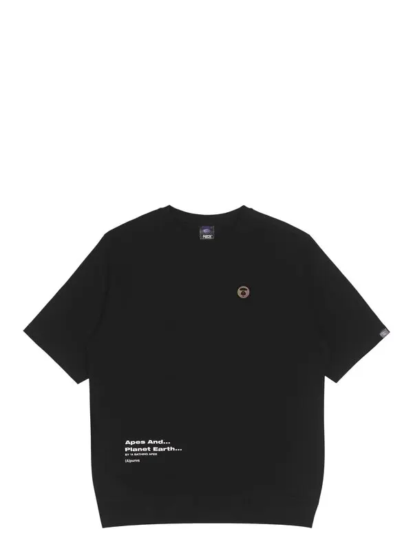 AAPE Moonface Patch Relaxed Tee - Black