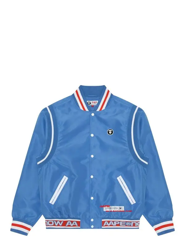 AAPE Moonface Patch Jersey Jacket /light - Blue